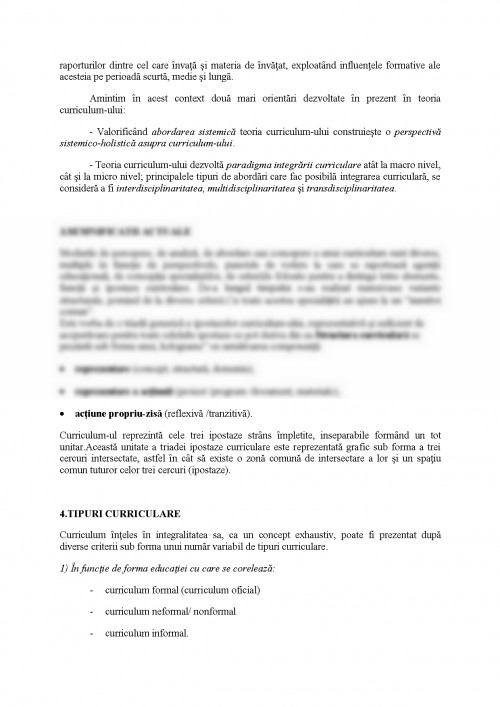 Referat: Tipuri de curriculum (#412777)