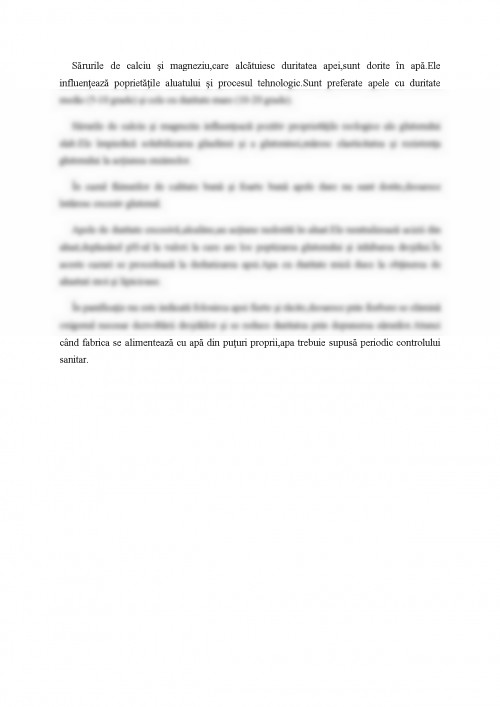 Referat: Importanța sării și a apei potabile în panificație (#414046)