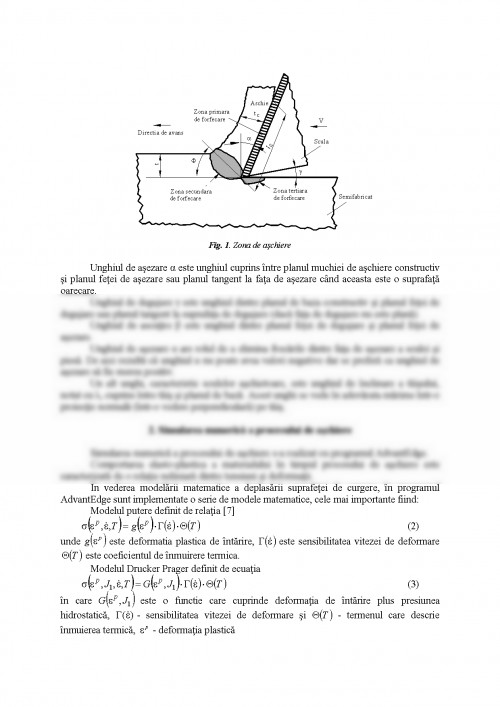 Referat: Simularea Procesului de Strunjire folosind Analiza cu Element ...