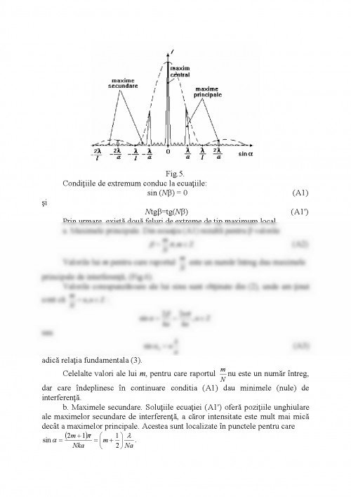 Referat: Dispozitivul lui Young - difracția luminii (#414204)