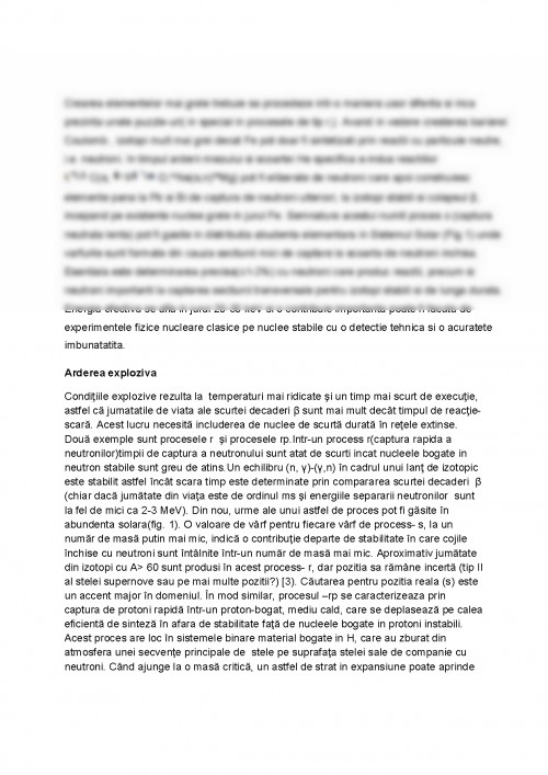 Referat: Astrofizică nucleară (#414244)