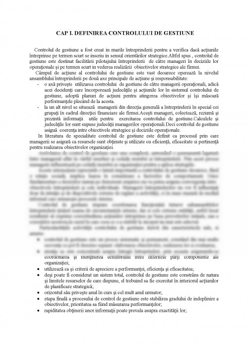 Referat: Control de Gestiune (#414276)