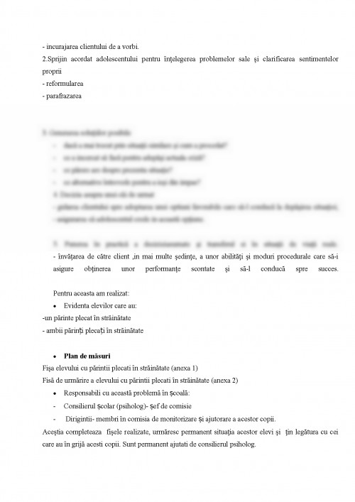 Referat: Plan de Consiliere pentru Familiile cu Copii cu CES (#414686)