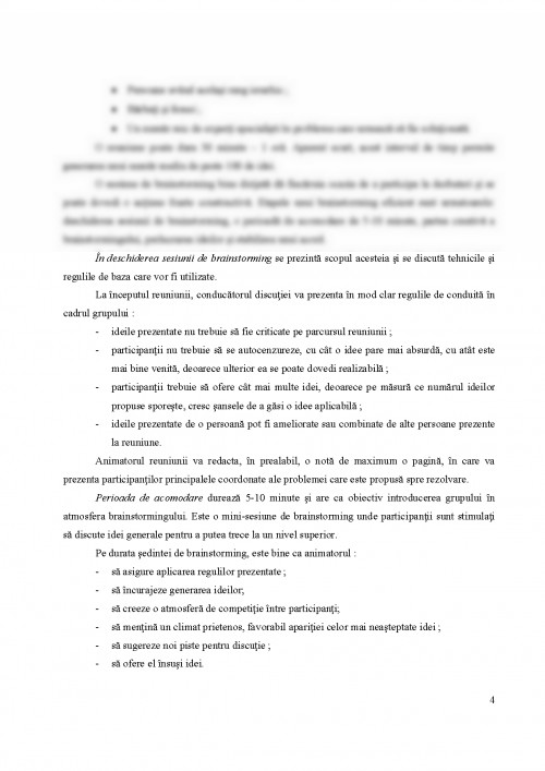 Referat: Metode de creativitate - brainstorming și metoda delphi (#415418)