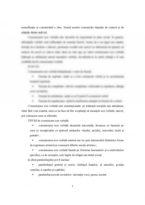 Referat: Comunicarea non verbală (#416357)