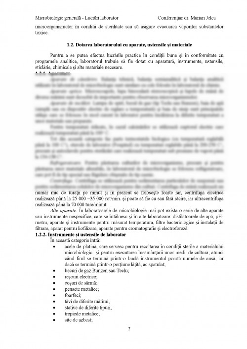 Laborator: Microbiologie (#416675)