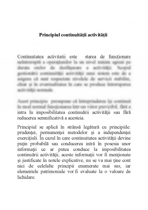 Referat: Principiul Continuității Activității (#416892)