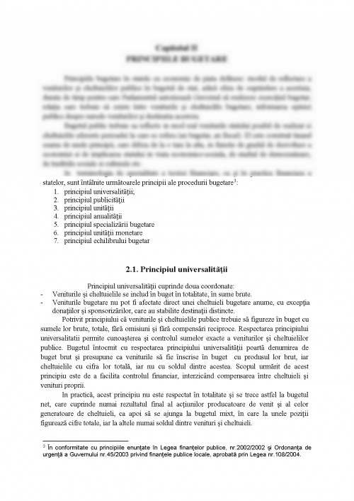 Referat: Procesul Bugetar la Nivel Central și Local (#417111)