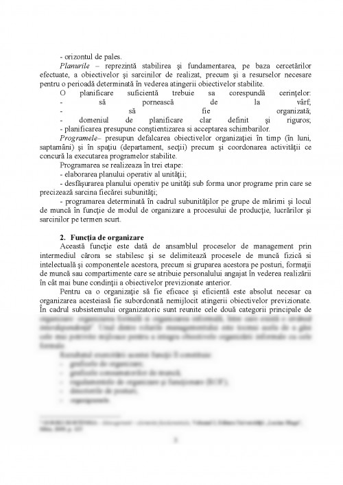 Referat: Funcțiile Managementului (#417995)