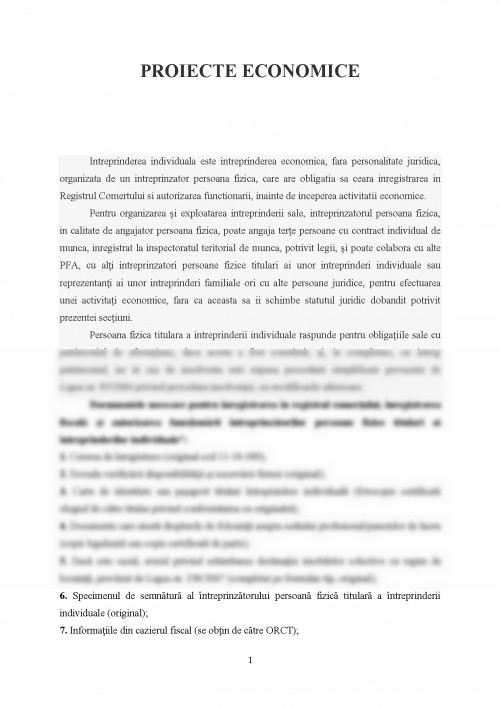 Referat: Proiecte Economice (#418545)