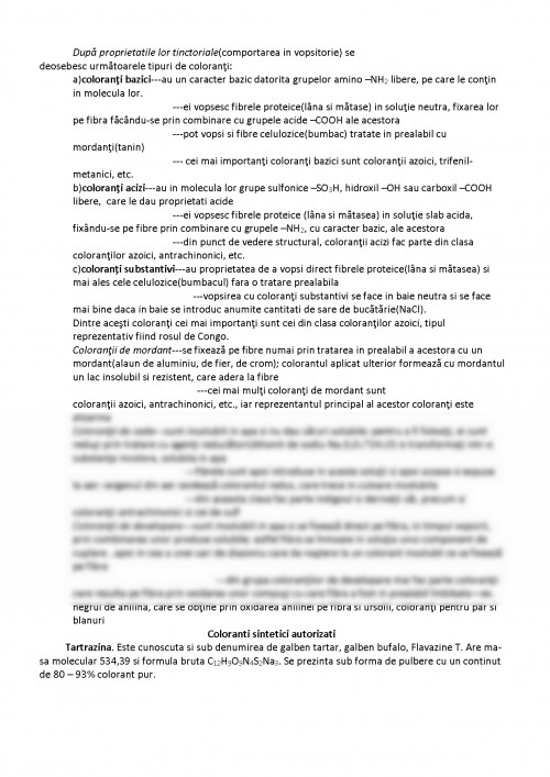 Referat: Coloranți (#419191)
