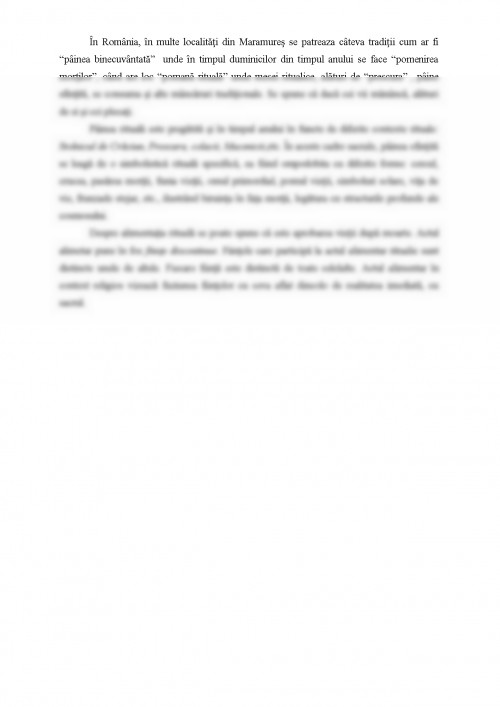 Referat: Mâncare între ritual și simbol (#420242)
