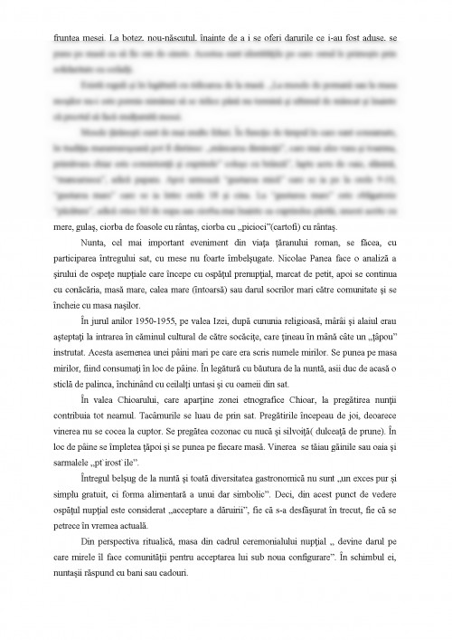 Referat: Mâncare între ritual și simbol (#420242)
