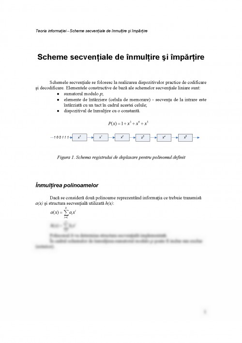 Laborator: Teoria Informației - Scheme (#420885)