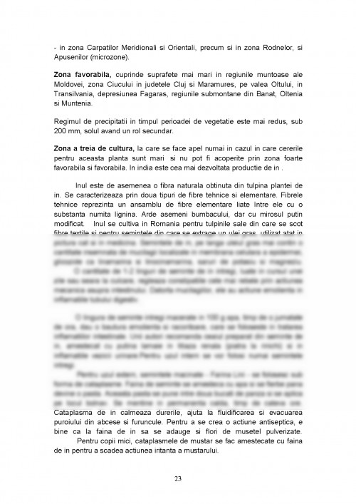 Referat: Inul, cânepa și bumbacul - principalele plante textile (#421808)