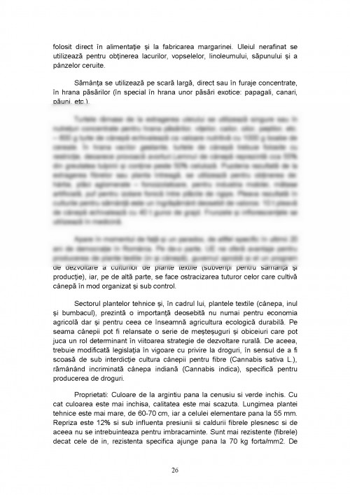 Referat: Inul, cânepa și bumbacul - principalele plante textile (#421808)