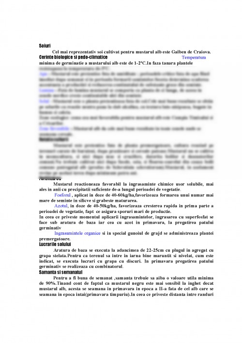 Referat: Tehnologia de cultivare a speciilor matricaria chamomilla și ...