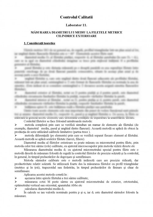 Laborator: Controlul calității (#422395)