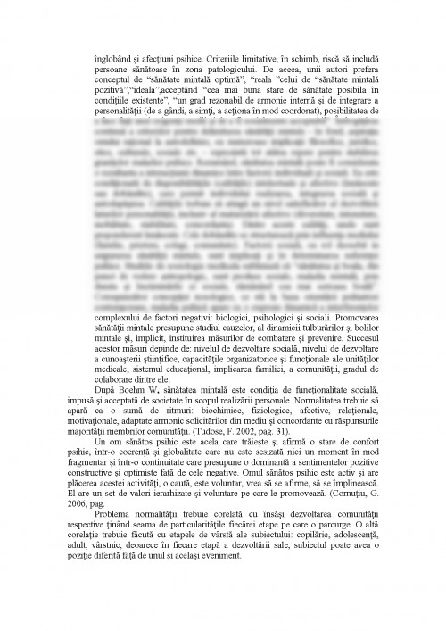 Referat: Conceptul de Normalitate și Sănătate (#422736)