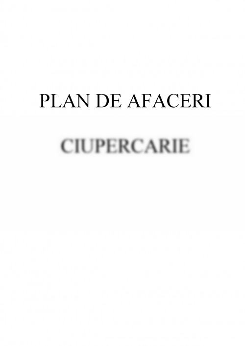 Referat: Plan de afaceri - Ciupercărie Champignon (#423090)