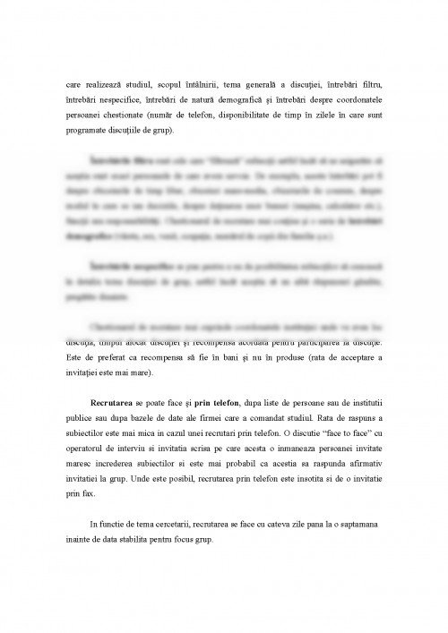 Referat: Cercetarea de Tip Focus-Grup (#423838)