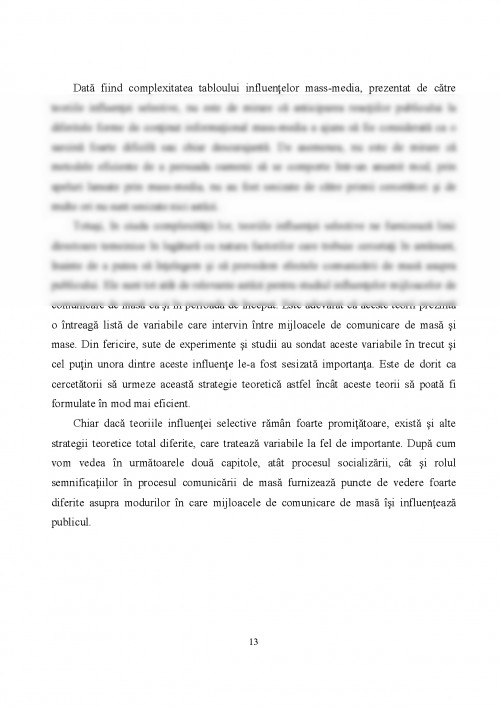 Referat: Modele ale comunicării de masă (#425242)