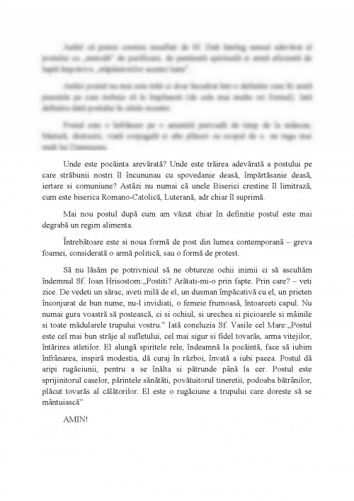 Referat: Despre Post (#426583)