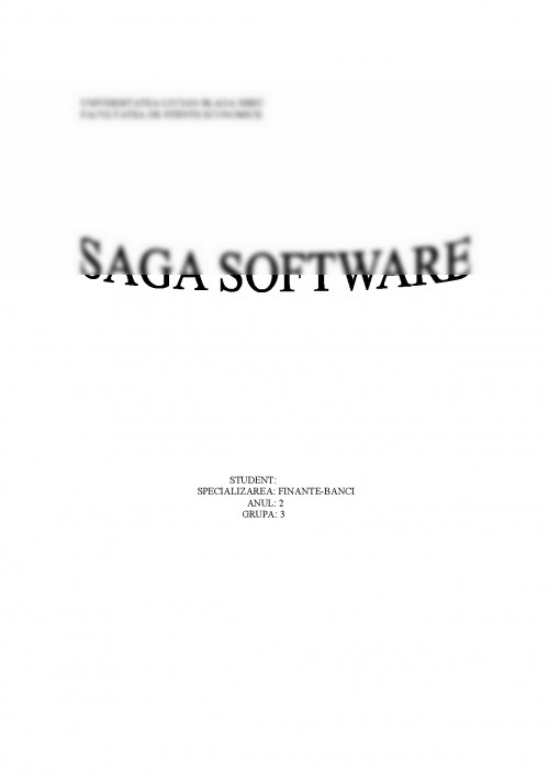 Referat: Saga Software (#427566)