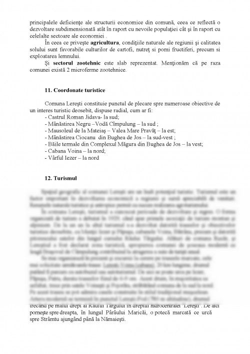 Referat: Lerești - comună turistică (#427691)