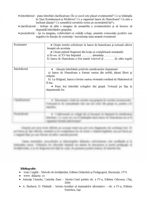 Referat: Metode Didactice Active și Interactive Folosite la Orele de ...