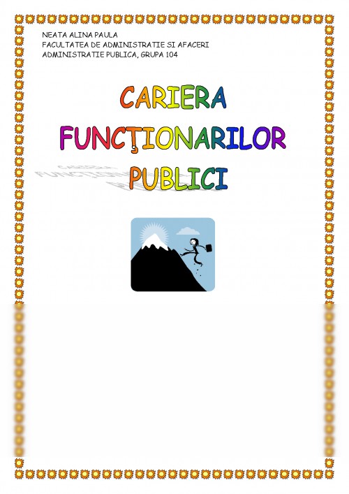 Referat: Cariera funcționarilor publici (#429484)