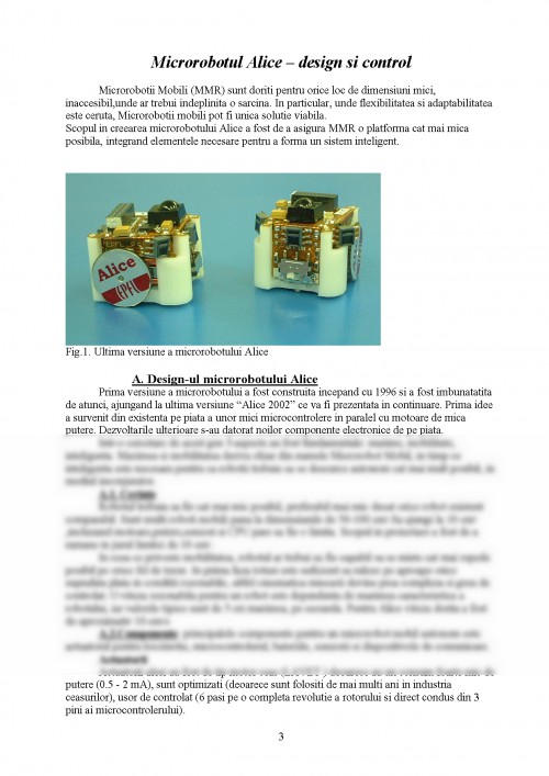 Referat: Microrobot Alice (#430357)