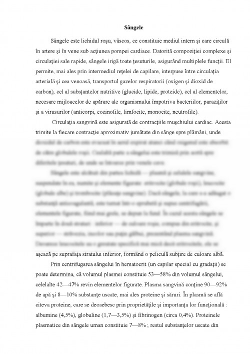 Referat: Sângele (#432002)