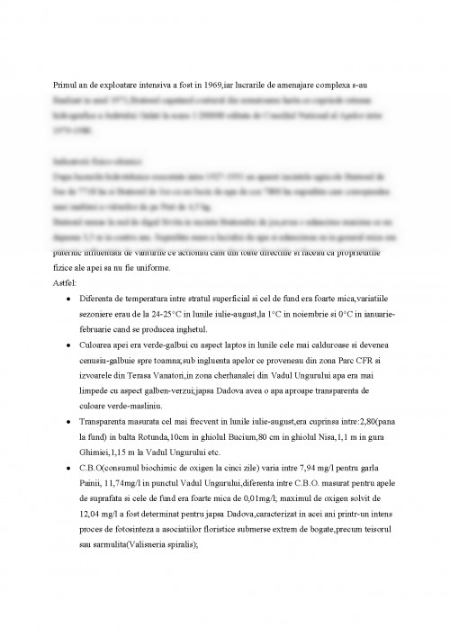 Referat: Lacul Brates (#435010)