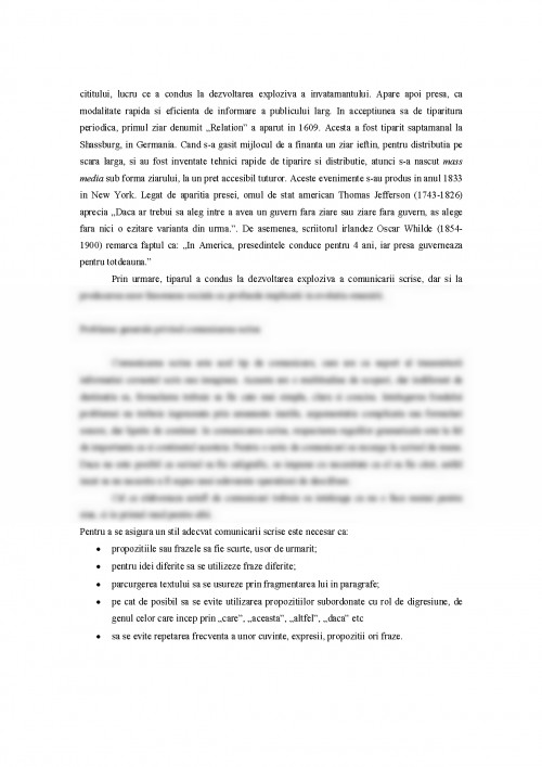 Referat: Formele comunicării scrise (#435107)