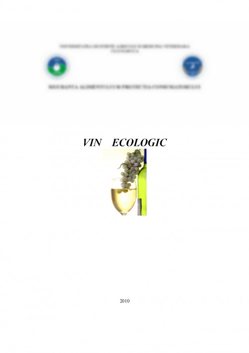 Referat: Vin Ecologic (#436941)