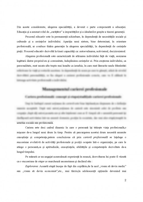 Referat: Cariera Profesională (#438092)