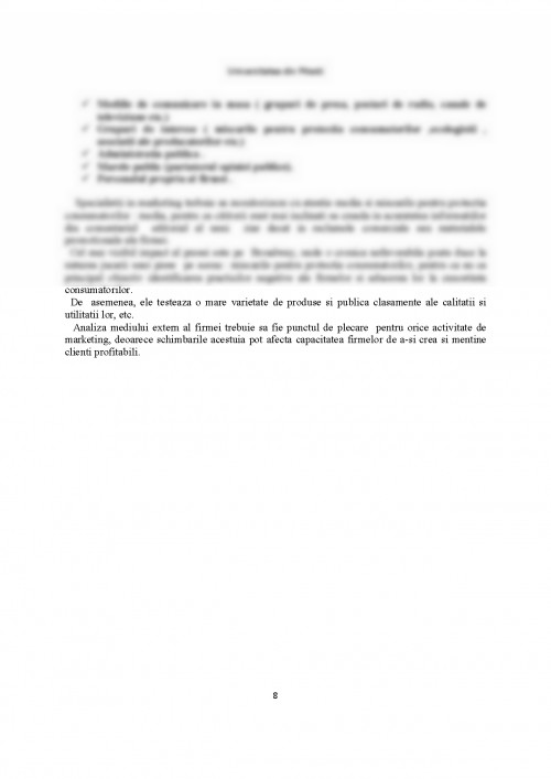 Referat: MIcromediul de Marketing (#438190)