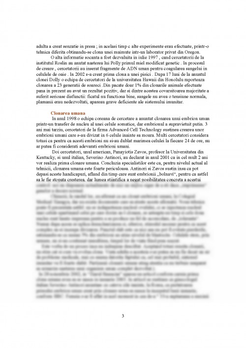 Referat: Clonarea (#438211)