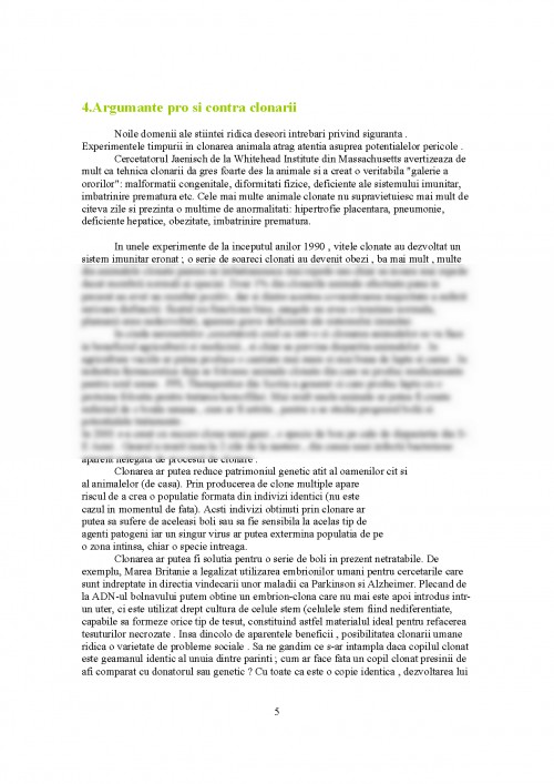 Referat: Clonarea (#438211)