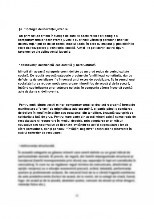 Referat: Psihologie judiciară - delincvența juvenilă (#438326)