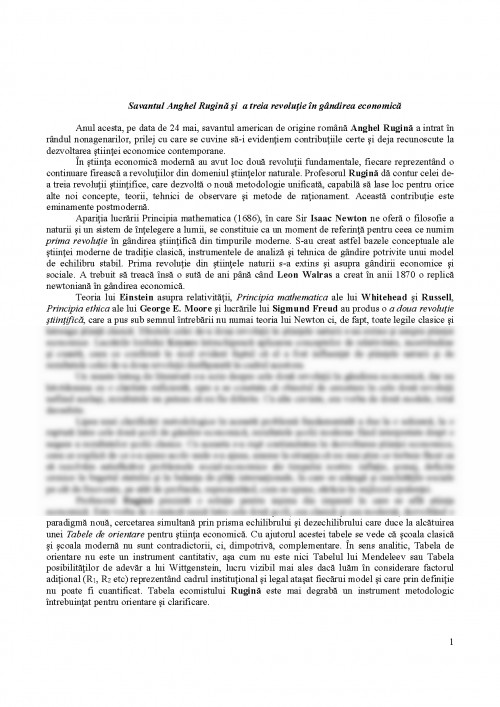 Seminar: Savantul Anghel Rugină și a Treia Revoluție în Gândirea ...