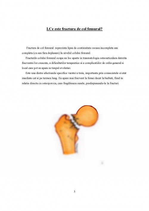 Referat: Fractură de col femural (#441019)