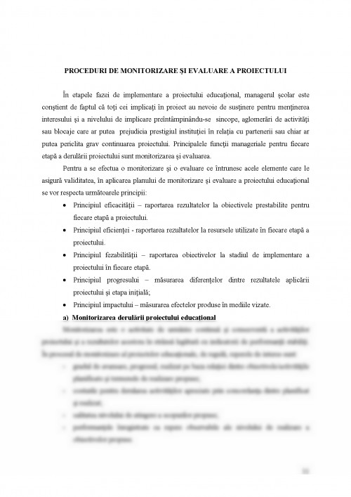Referat: Monitorizarea și Implementarea Proiectelor Educaționale (#441854)