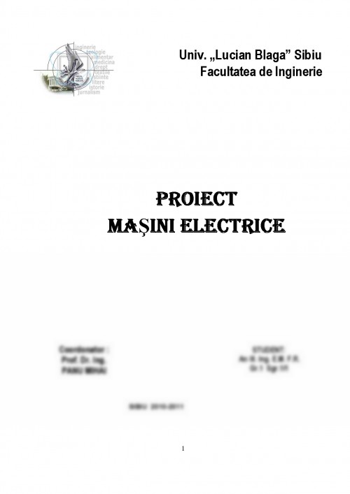 Referat: Calculul Electromagnetic al unui Motor Asincron Trifazat cu ...