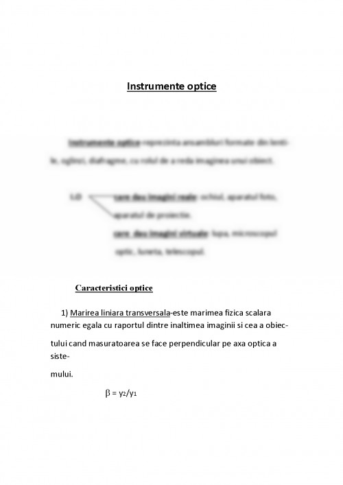 Referat: Instrumente Optice (#443265)