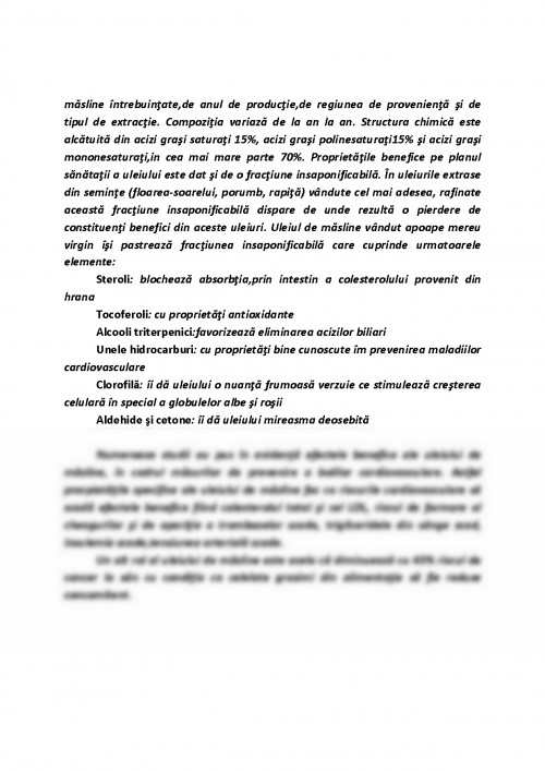 Referat: Uleiul de măsline (#443334)