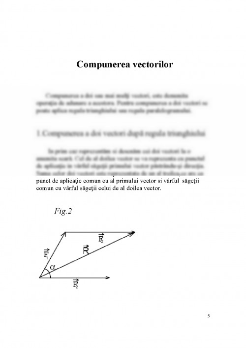 Referat: Noțiuni de Calcul Vectorial (#444372)