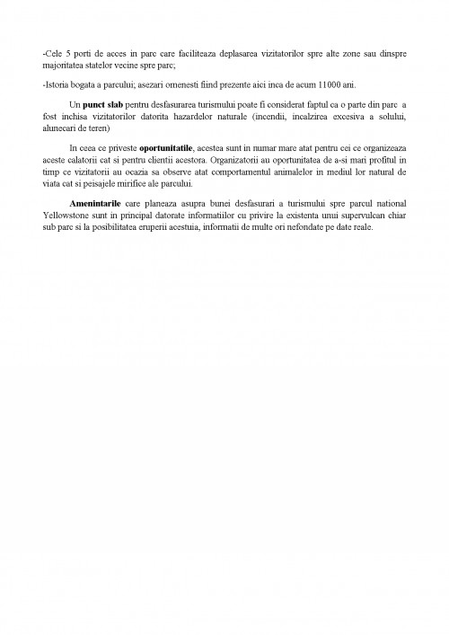 Referat: Parcul Național Yellowstone (#448068)