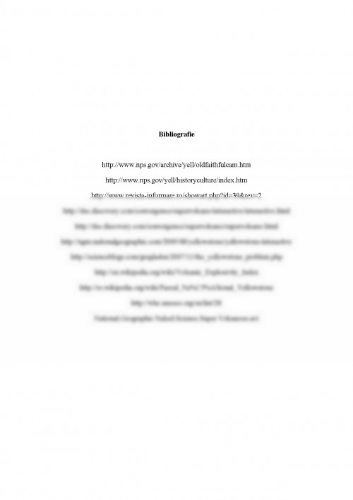 Referat: Parcul Național Yellowstone (#448068)